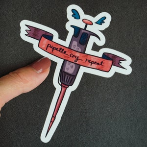 PCR Pipette Sticker, Cheeky Microbiology Sticker, Science Laptop ...