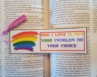 Gay Pride Bookmark | Etsy