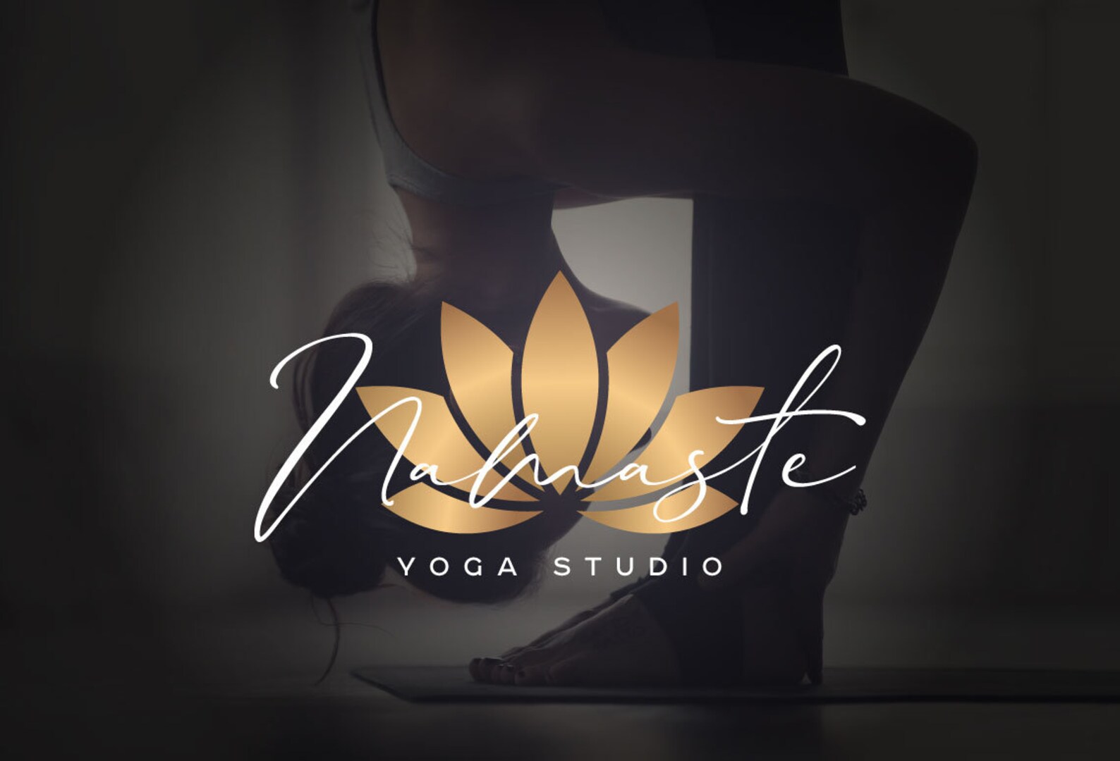 Yoga Logo Design Signature, Yoga Studio Logo, Yoga Watermark - Etsy