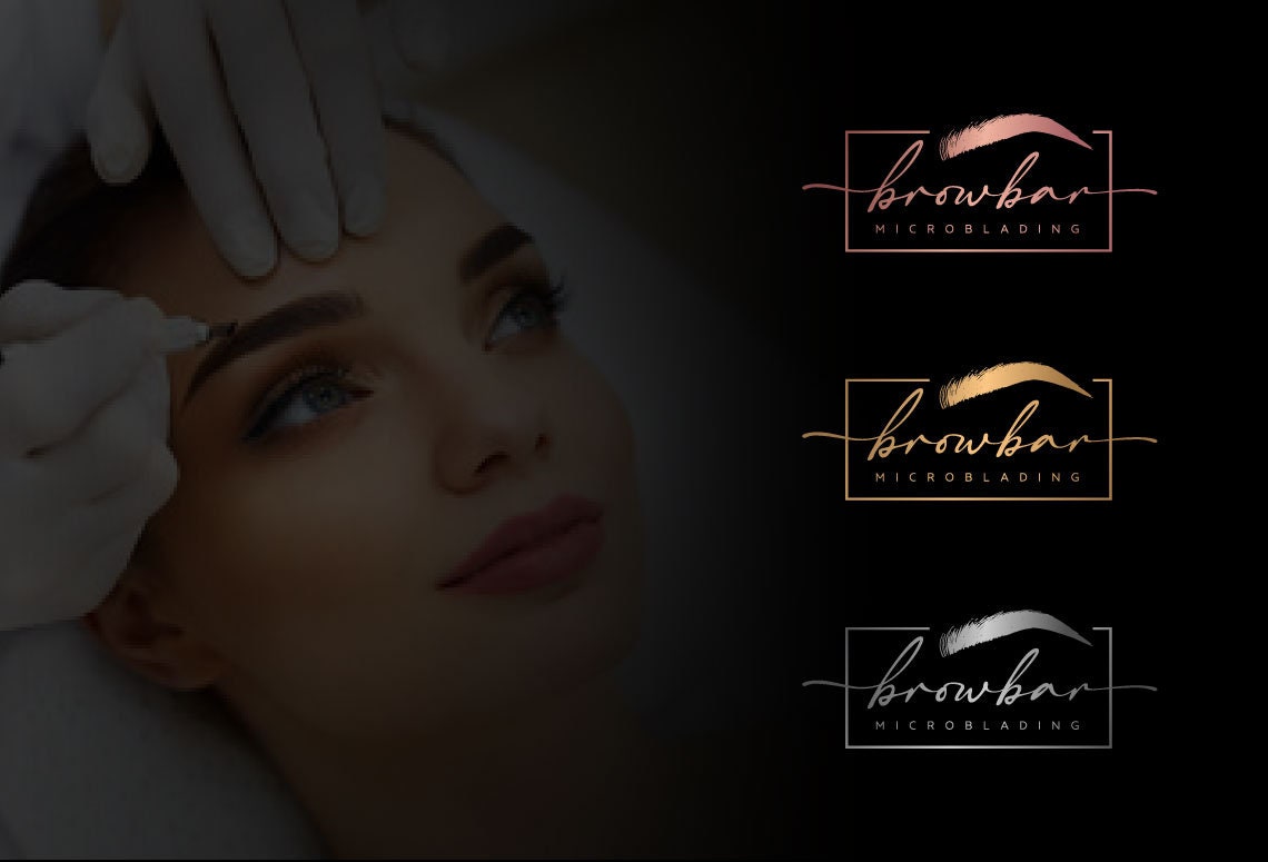 Microblading Logo, Brow Logo, Makeup Logo, Beauty Logo, Cosmetic Logo ...