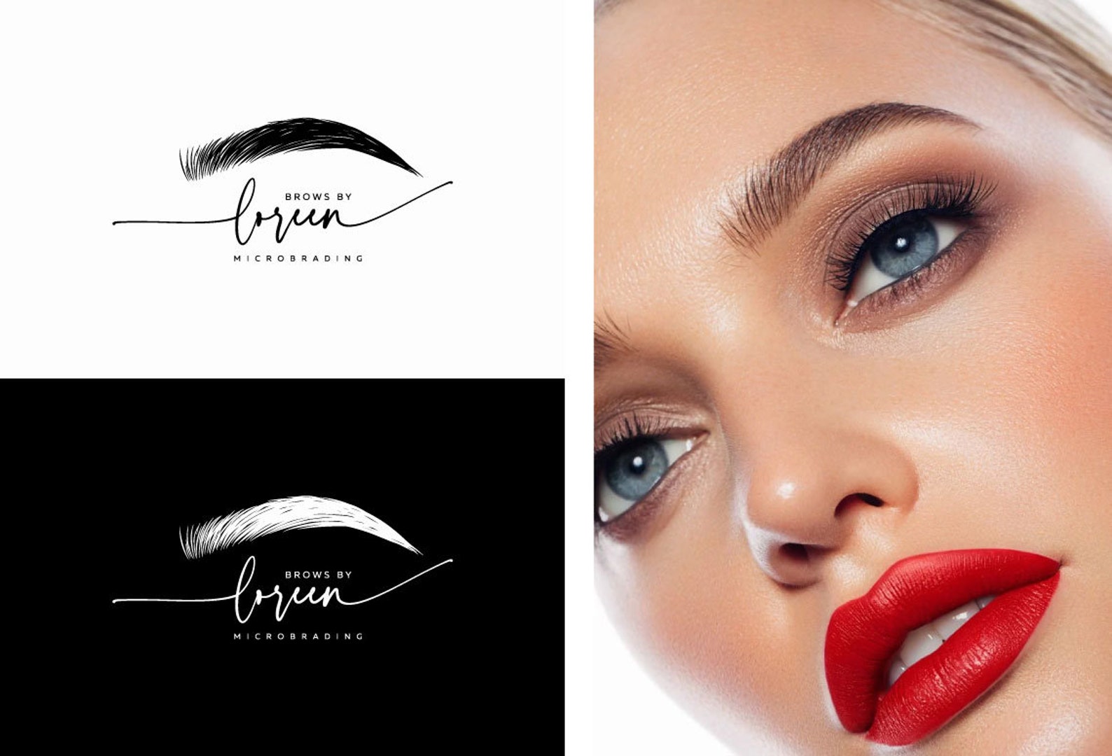 Microblading Logo Brow Logo Makeup Logo Beauty Logo - Etsy
