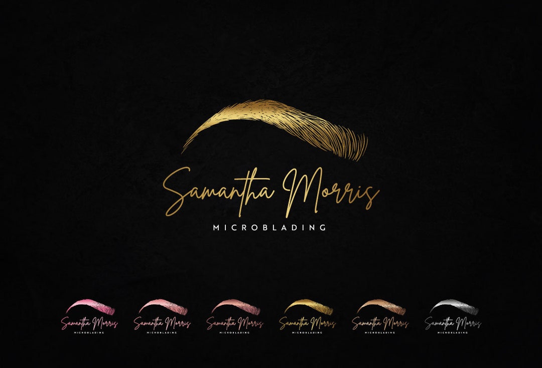 Microblading Logo, Brow Logo, Makeup Logo, Beauty Logo, Cosmetic Logo ...