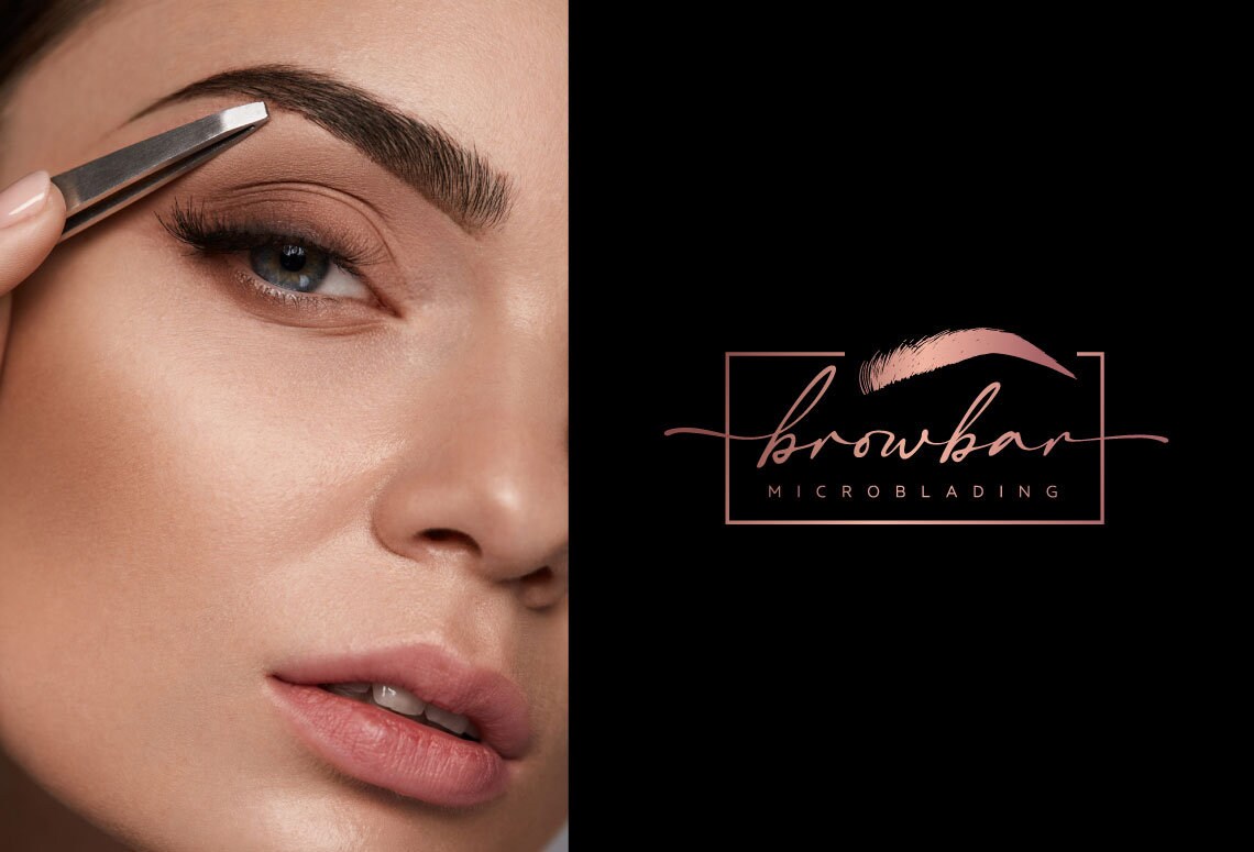Microblading Logo, Brow Logo, Makeup Logo, Beauty Logo, Cosmetic Logo ...