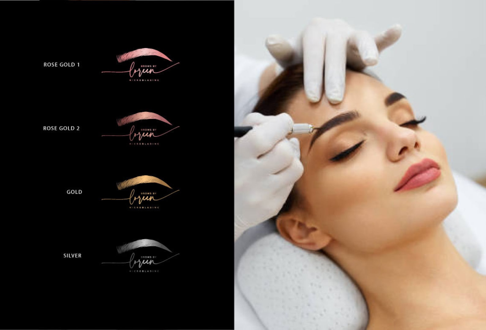 Microblading Logo, Brow Logo, Makeup Logo, Beauty Logo, Cosmetic Logo ...