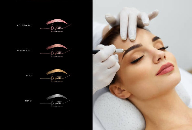 Microblading Logo, Brow Logo, Makeup Logo, Beauty Logo, Cosmetic Logo ...