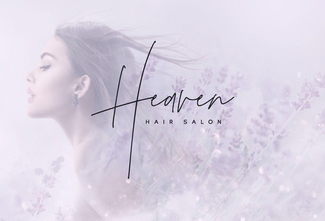 Hair Logo Design Signature, Hair Salon and Makeup Logo, Beauty Logo - Etsy