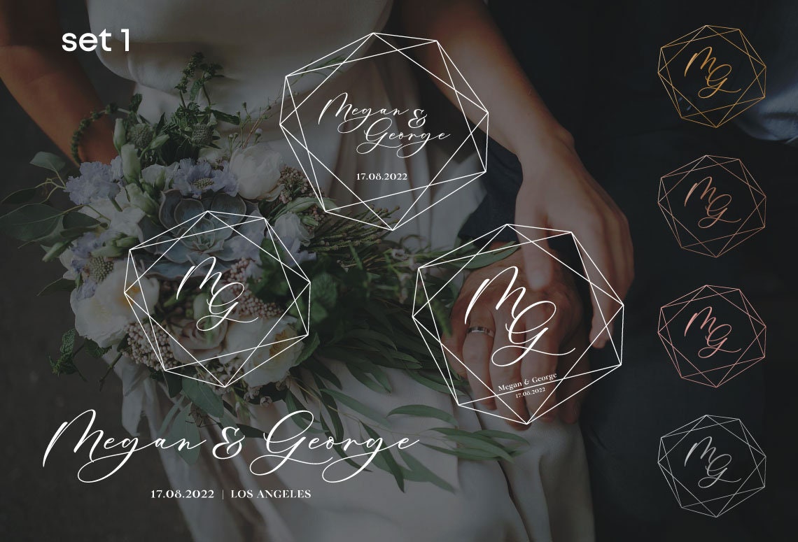Wedding Logo Design, Wedding Monogram, Wedding Initials, Wedding ...