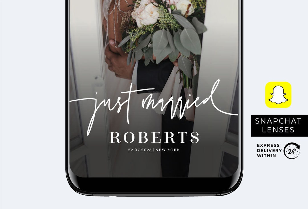 Wedding Snapchat Lenses, Wedding Custom Design, Snapchat - Etsy