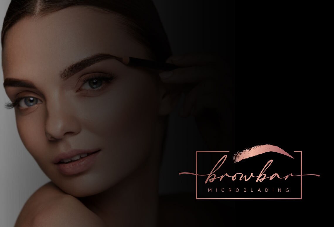 Microblading Logo, Brow Logo, Makeup Logo, Beauty Logo, Cosmetic Logo ...