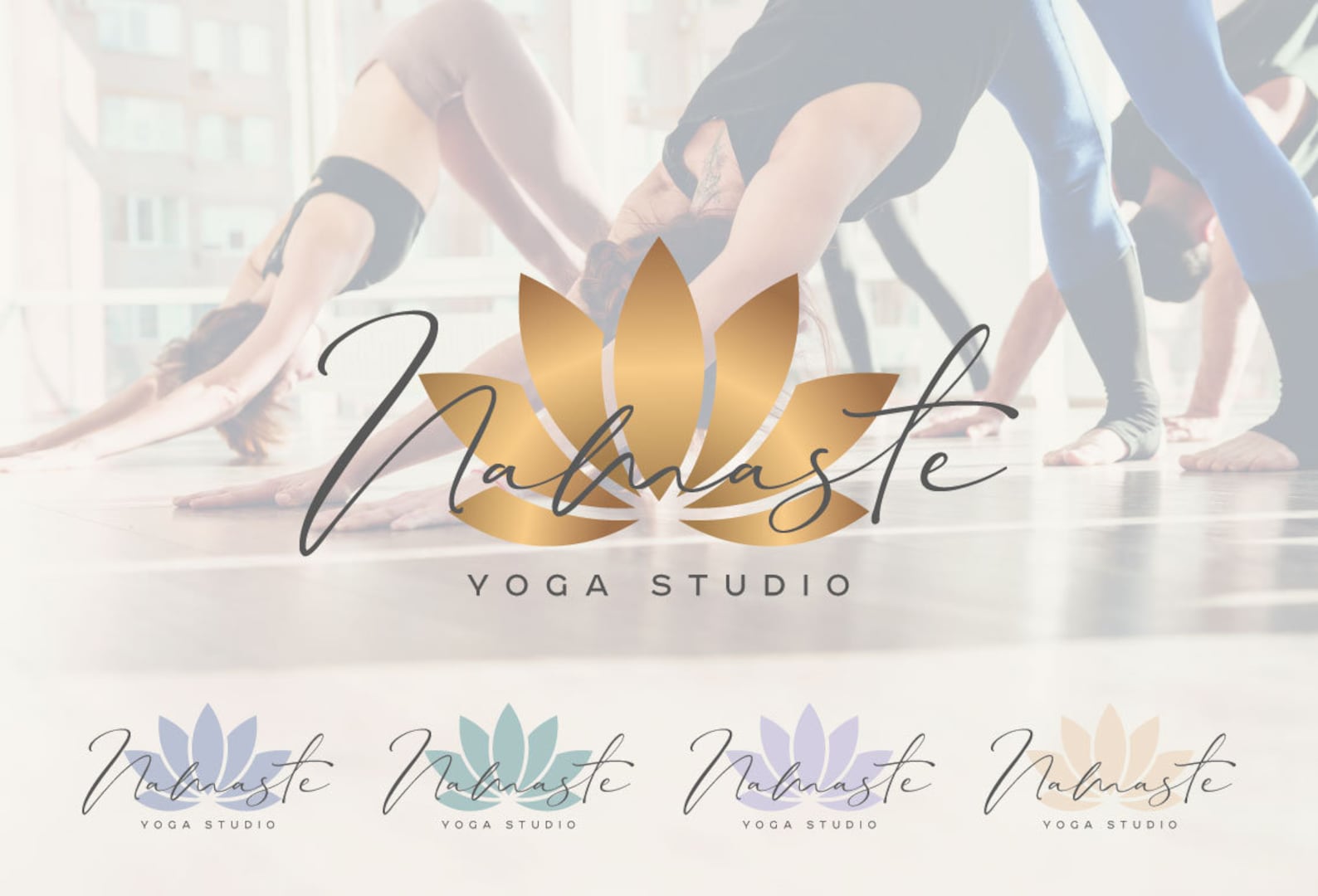 Yoga Logo Design Signature, Yoga Studio Logo, Yoga Watermark - Etsy