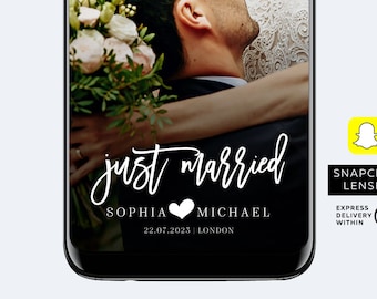Wedding Snapchat Lenses, Wedding Custom Design, Snapchat - Etsy