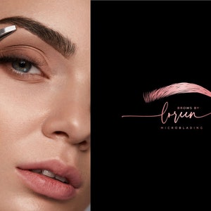 Microblading Logo, Brow Logo, Makeup Logo, Beauty Logo, Cosmetic Logo ...