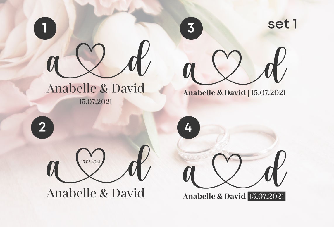 Wedding Logo Design, Wedding Monogram, Wedding Initials, Wedding ...