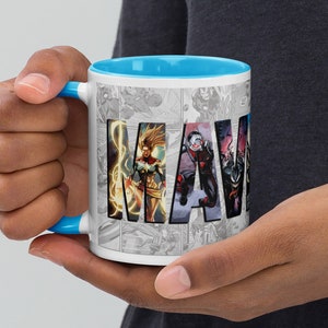 Personalized Name Marvel Gifts for Men Avengers Coffee Mug Customized ...