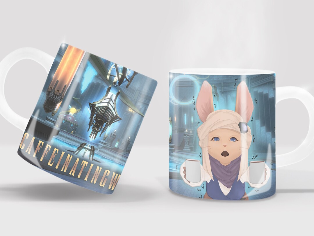 FFXIV Final Fantasy 14 Fan Merch Funny Coffee Mug Caffeine Caffeinated ...