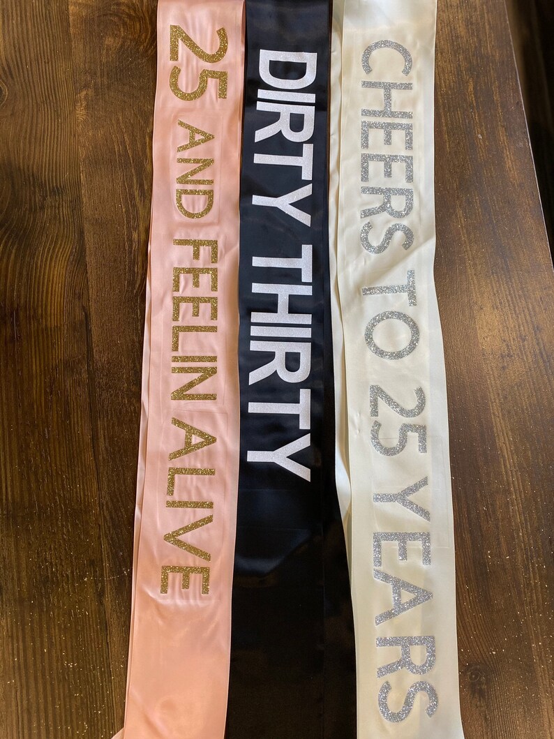 Personalized 4 Satin Sash for Wedding Showers Bridal - Etsy