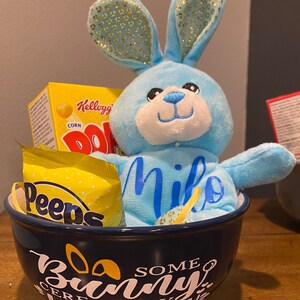 Cerealsly Loves You/personalized Easter Gift Cereal Bowls/ Some Bunny ...