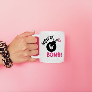 Mug and Cocoa Bomb Gift Set/ You Da Bomb Mug With Chocolate Bomb/ Heart ...