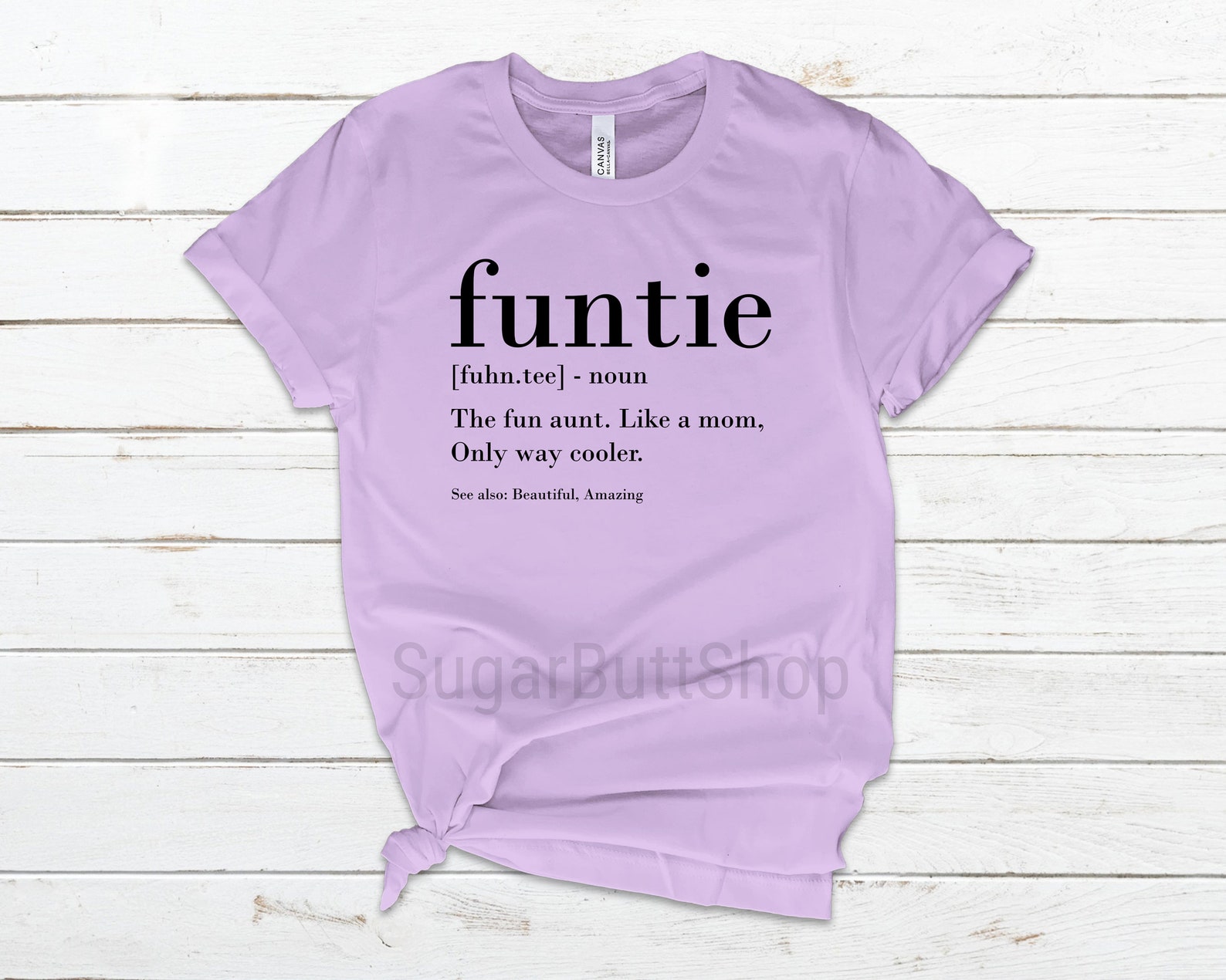 Funtie Definition Shirt Auntie Shirts Aunt T Shirt Best | Etsy