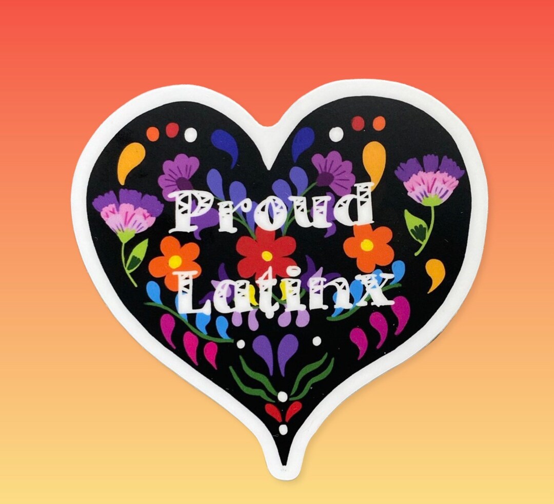 Proud Latinx Sticker, Waterproof Custom Vinyl Latino Laptop Sticker ...
