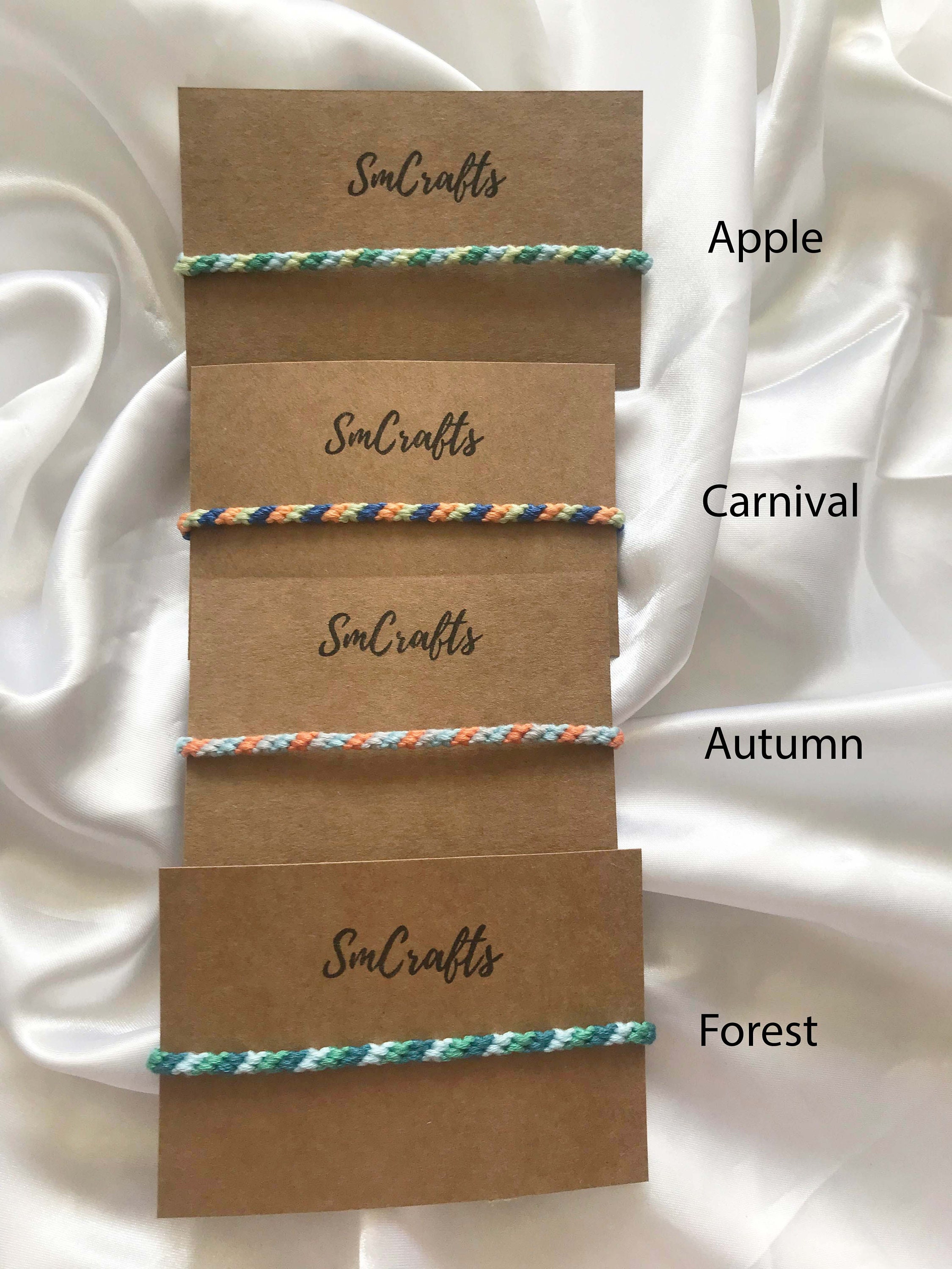 Woven Handmade Threaded Friendship Bracelets - Etsy