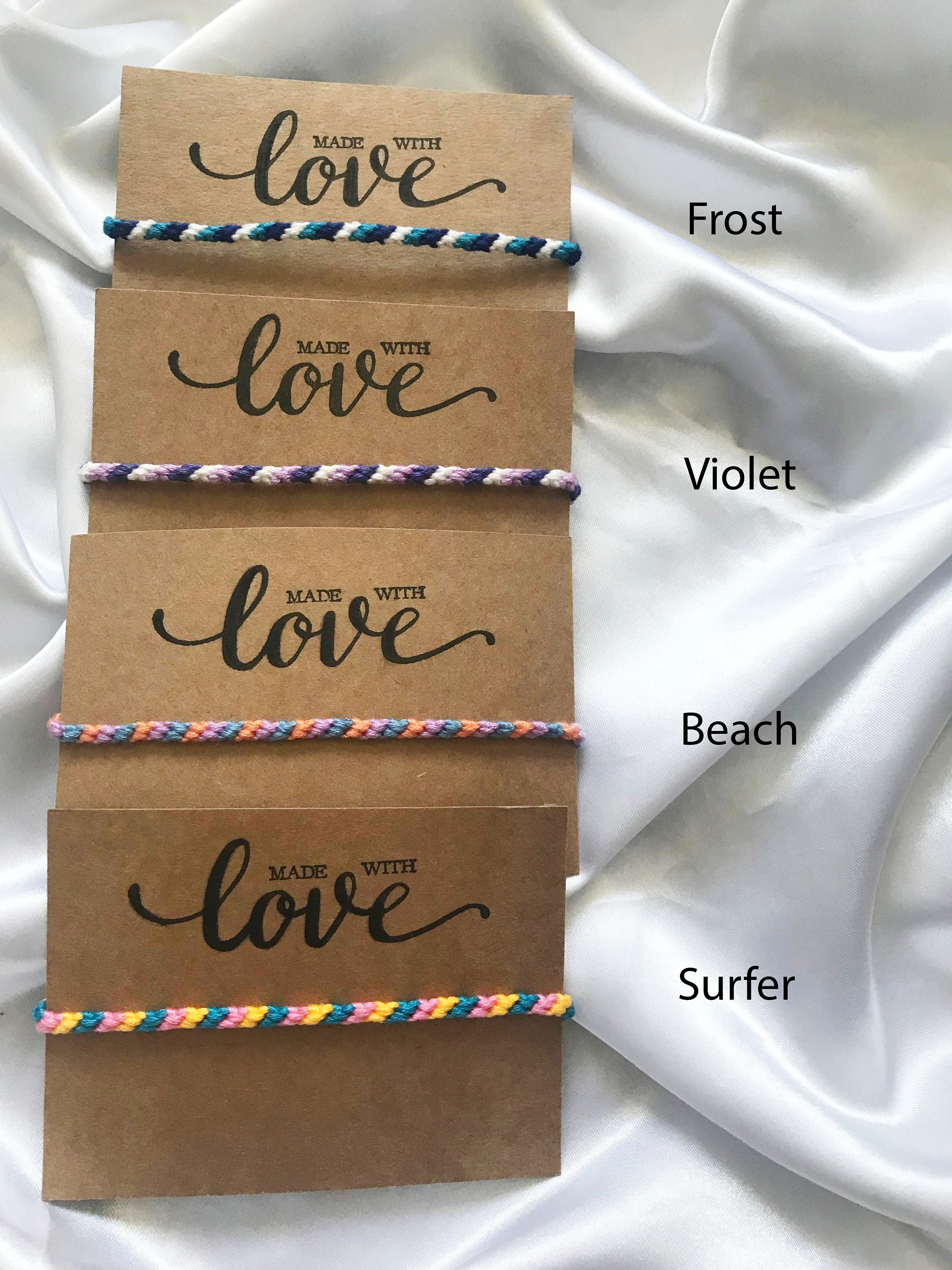 Woven Handmade Threaded Friendship Bracelets - Etsy