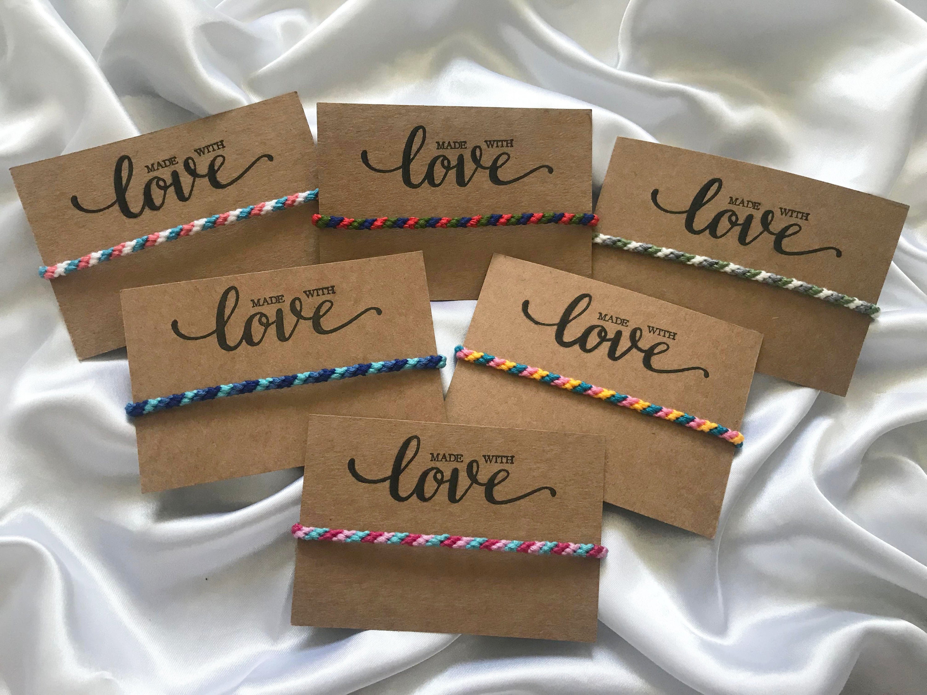 Woven Handmade Threaded Friendship Bracelets - Etsy