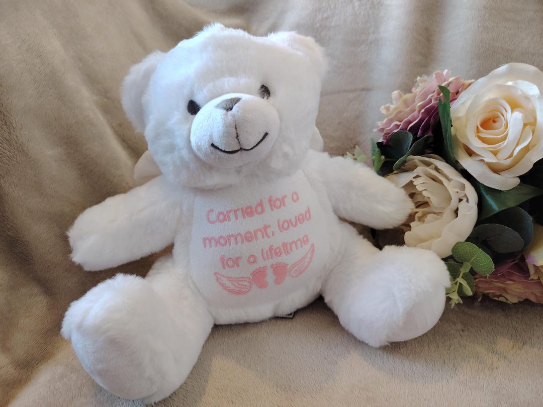 Personalised Miscarriage Memorial Bear, Angel Baby Remembrance, Teddy ...