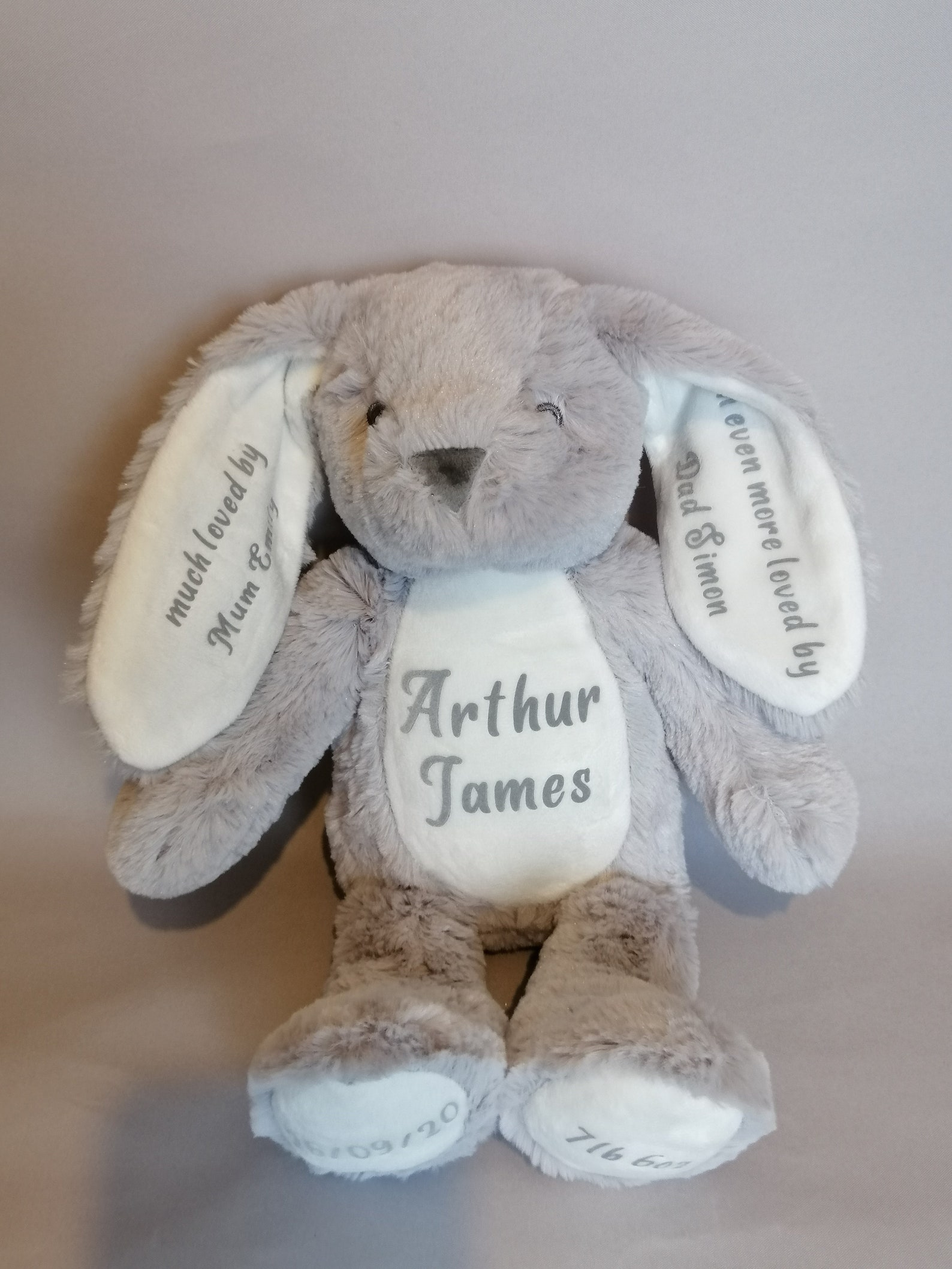Personalised Bunny, Newborn Baby Teddy, My First Bear, Custom Teddies ...