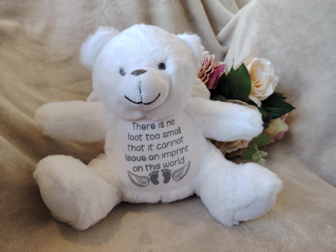 Personalised Miscarriage Memorial Keepsake Teddy Bear With Wings, Angel ...