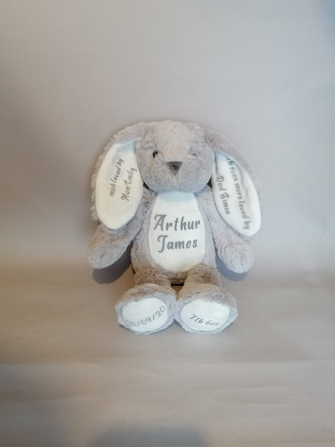 Personalised Bunny, Newborn Baby Teddy, My First Bear, Custom Teddies ...
