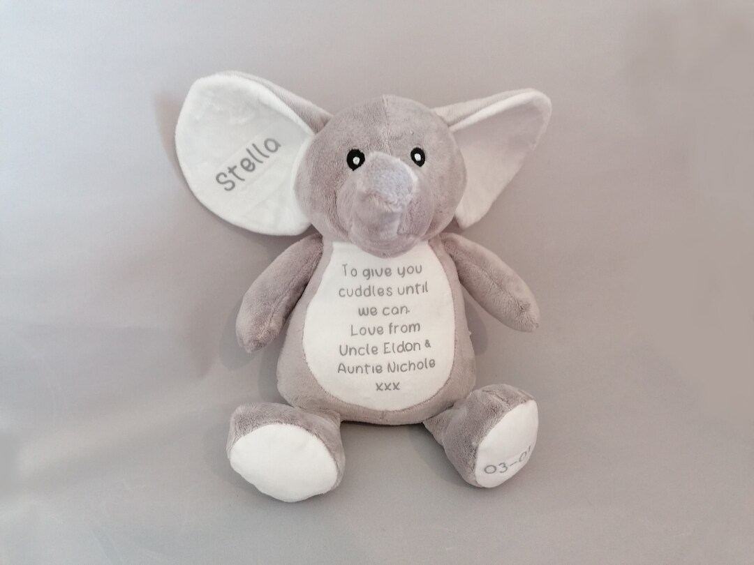 Personalised Teddy Plush Soft Toy Customised Baby Gift My - Etsy