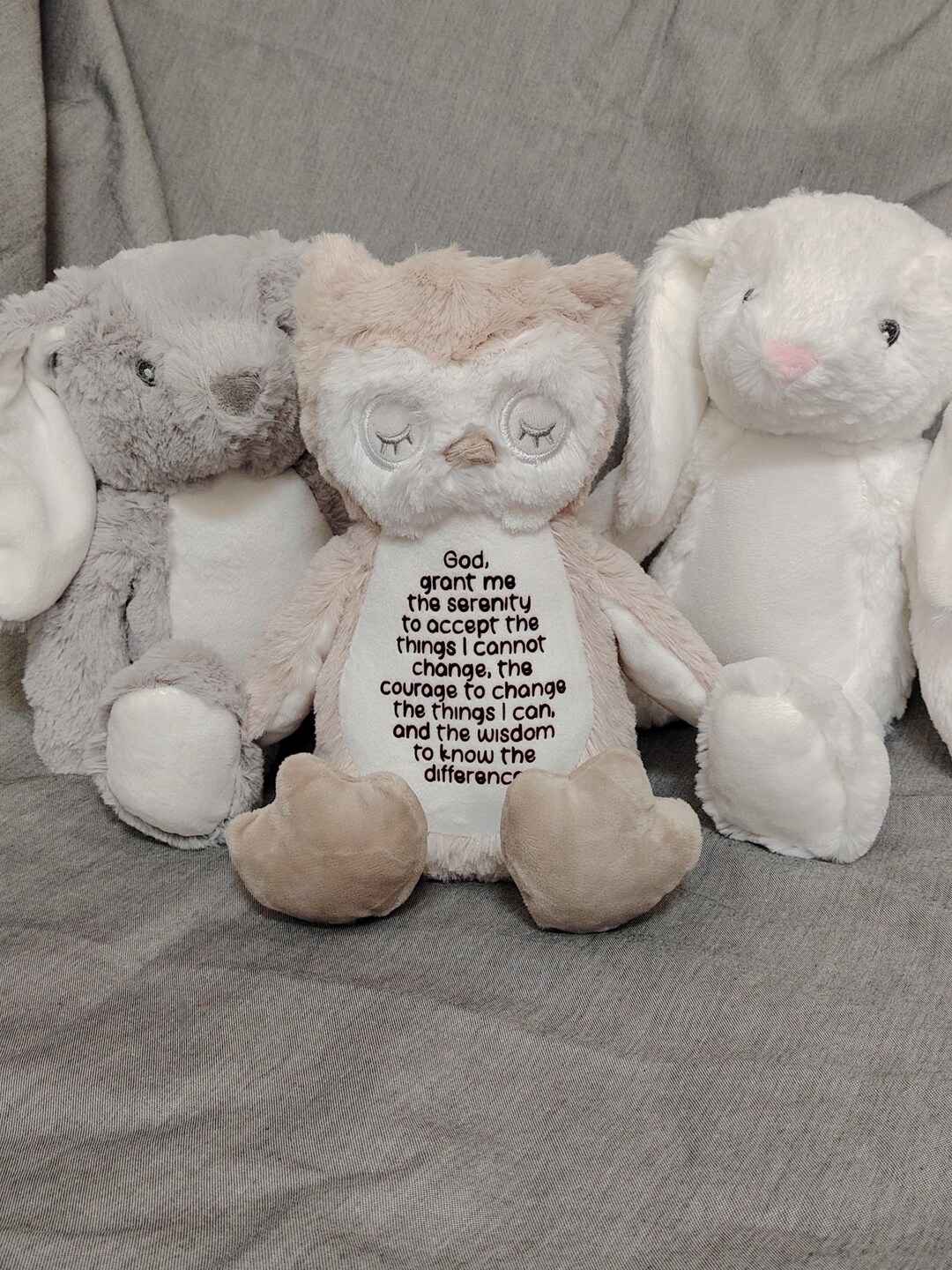 Serenity Prayer Plush Bear, Inspirational Stuffed Animal Gift ...