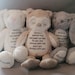 Personalised Memorial Bear, in Loving Memory, Gift for a Grieving Child ...