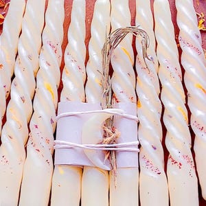 White Ritual Candle + Altar Candle + Spell Candle+ Moon Candles ...
