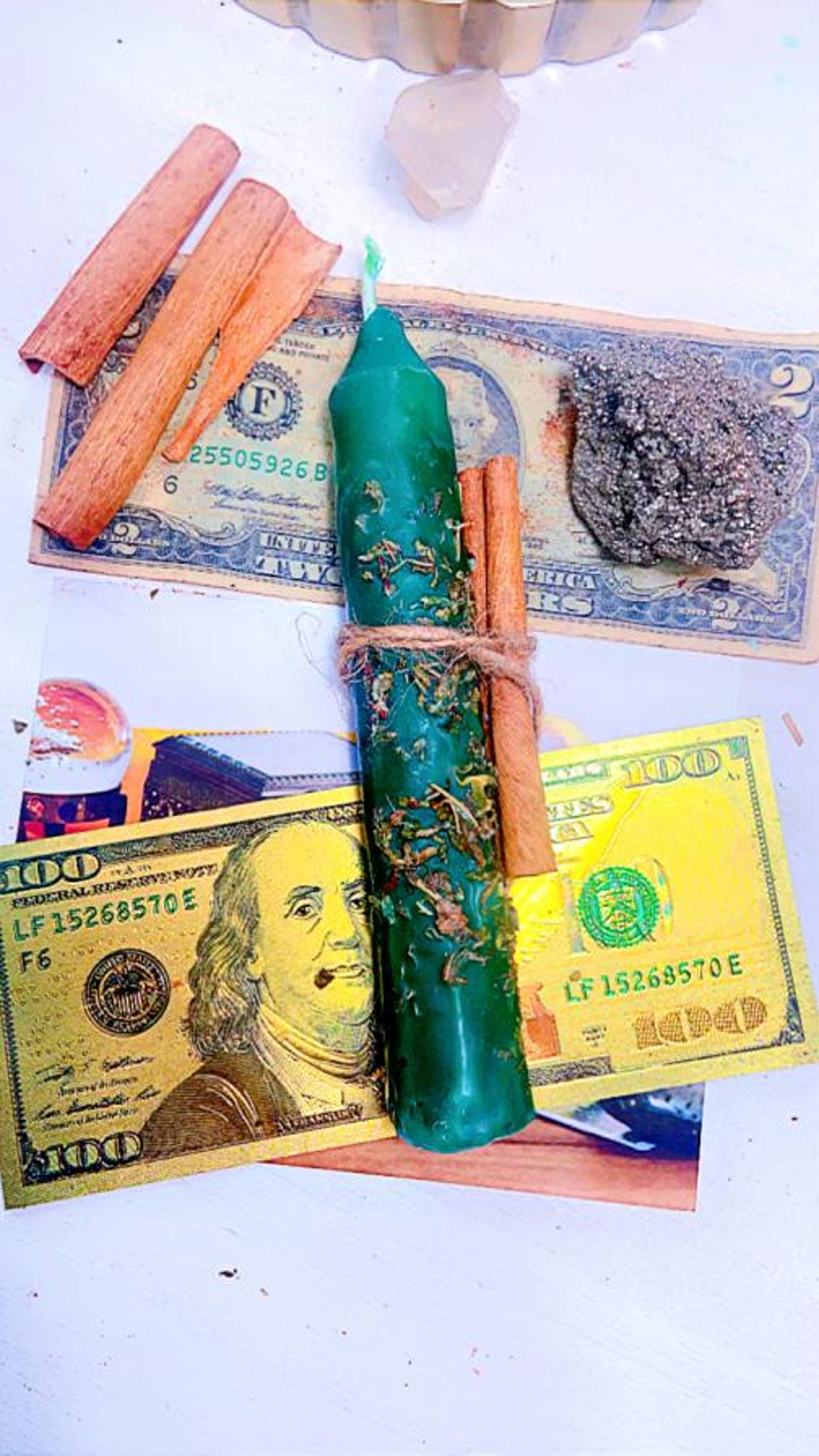 Money Spells Money Drawing Ritual Candle Prosperity Ritual Candlemoney ...