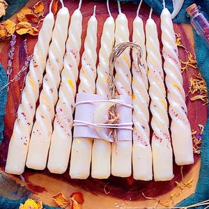 White Ritual Candle + Altar Candle + Spell Candle+ Moon Candles ...