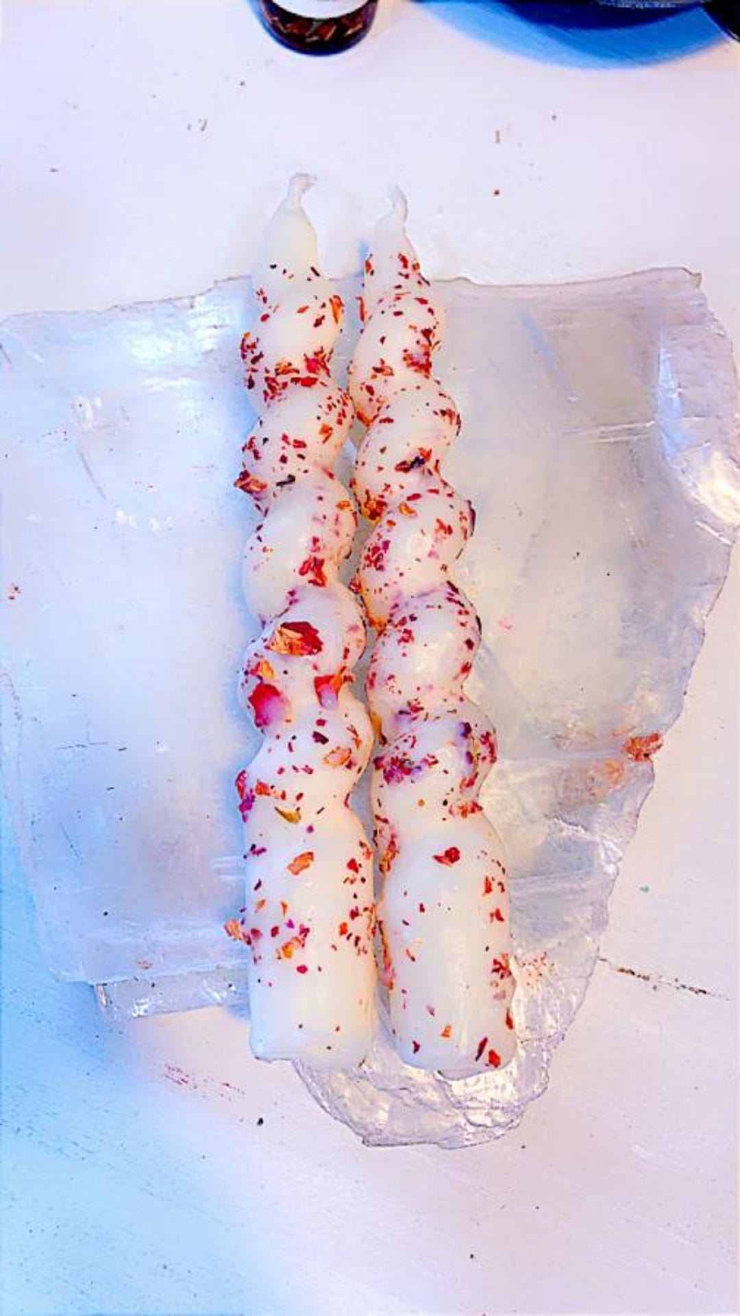 White Ritual Candles Roses Ritual Candles Moon Candles Altar Candles ...