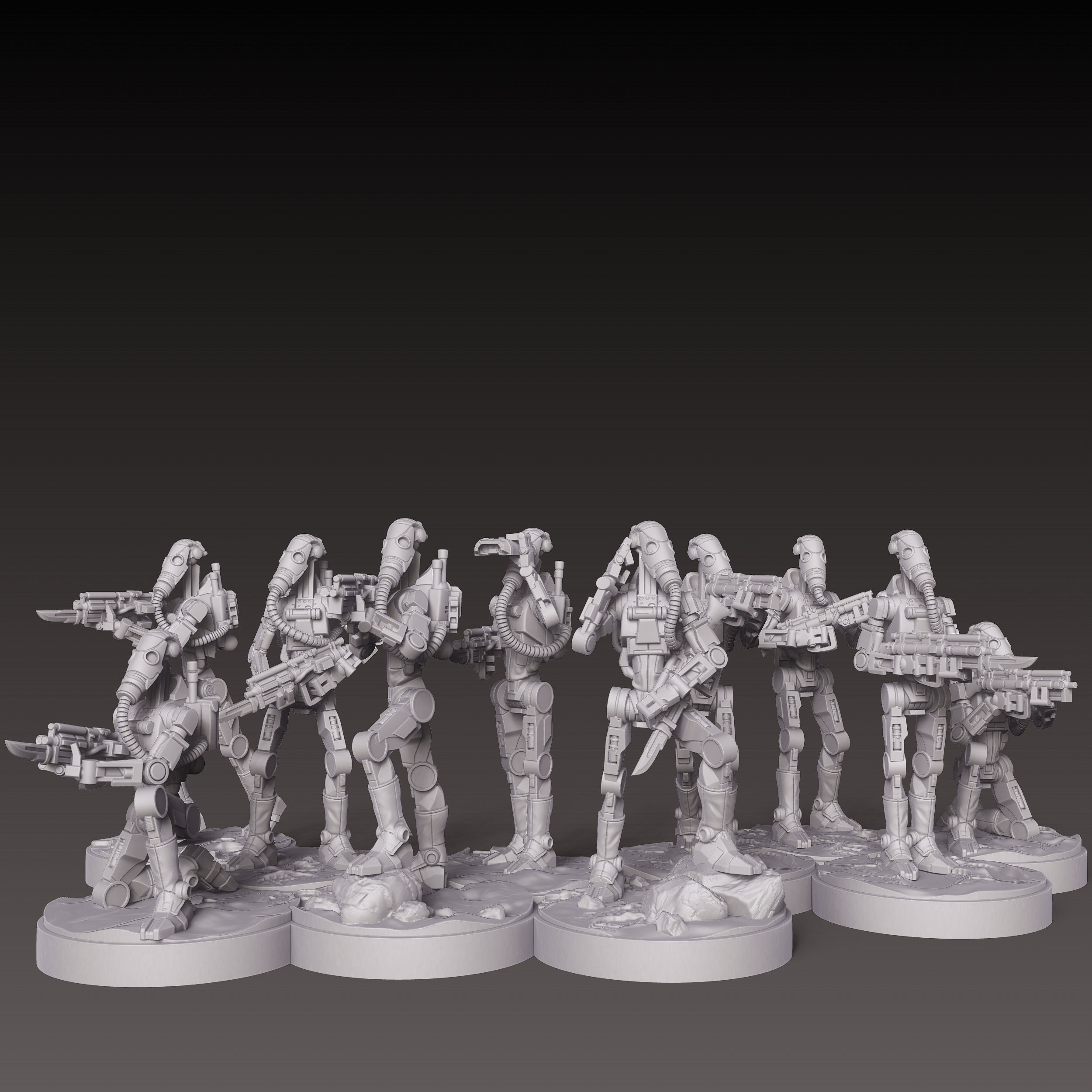 Confederate Trench Droidssculpted by Dark Fire Designs - Etsy