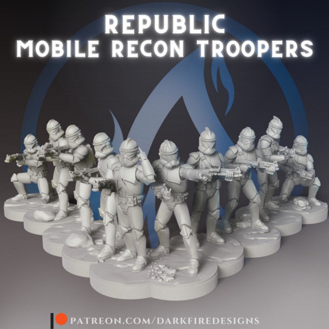 91st Mobile Recon Clone Troopers(sculpted by Dark Fire Designs) - Etsy