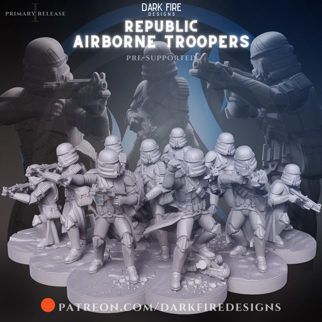 Clone Paratrooper Squad(sculpted by Dark Fire Designs) - Etsy