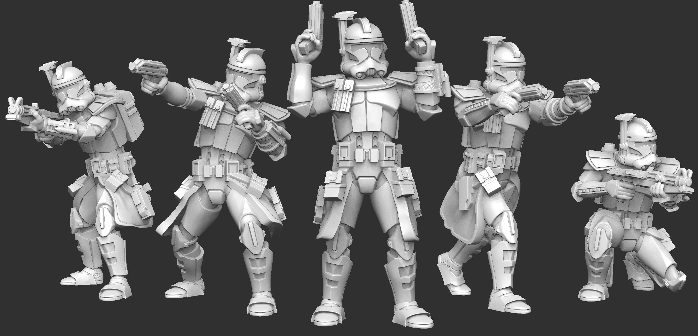 Phase 2 ARC Trooper Squadsculpted by Dark Fire Designs - Etsy