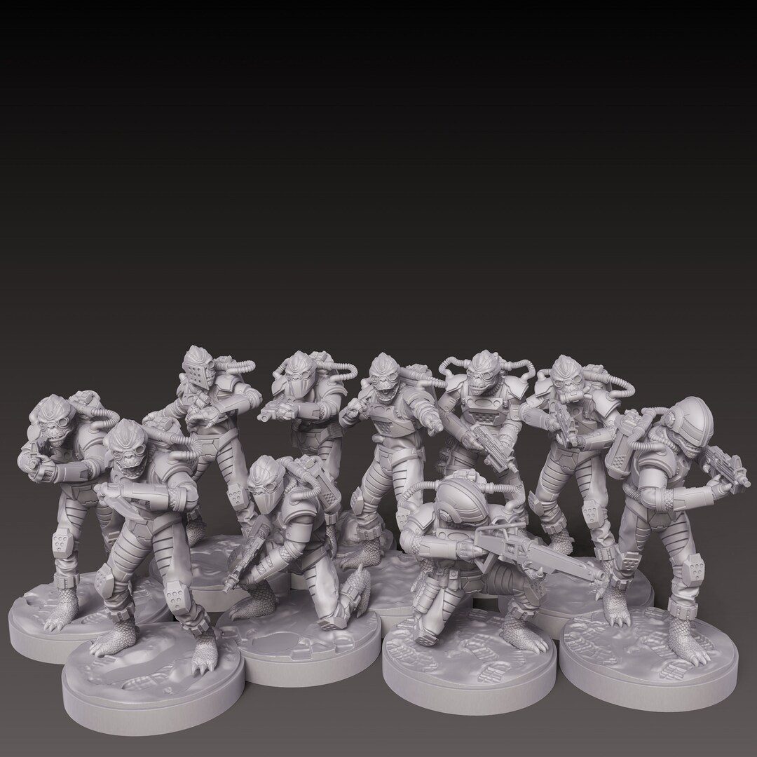 Trandosian Mercenary Squad(sculpted by Dark Fire Designs) - Etsy