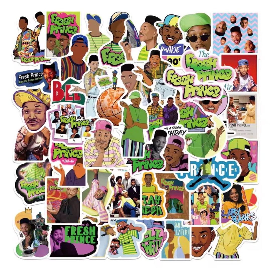 Fresh Prince of Bel-air Sticker Pack 50PCS | 90s TV Show Stickers ...