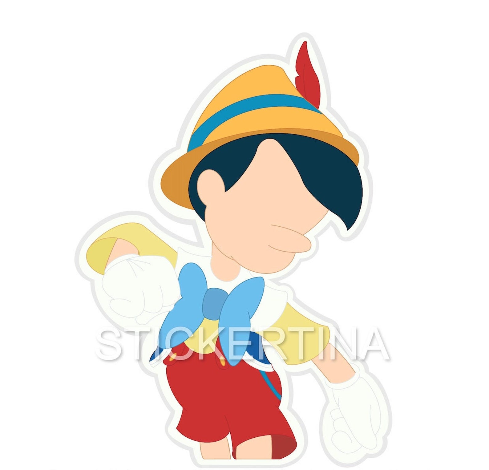 Pinocchio Sticker Pinocchio Sticker | Etsy