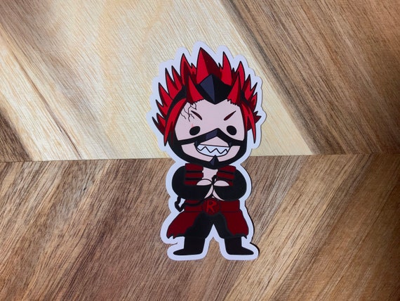 MHA/BNHA Eijiro Kirishima Red Riot Sticker | Etsy