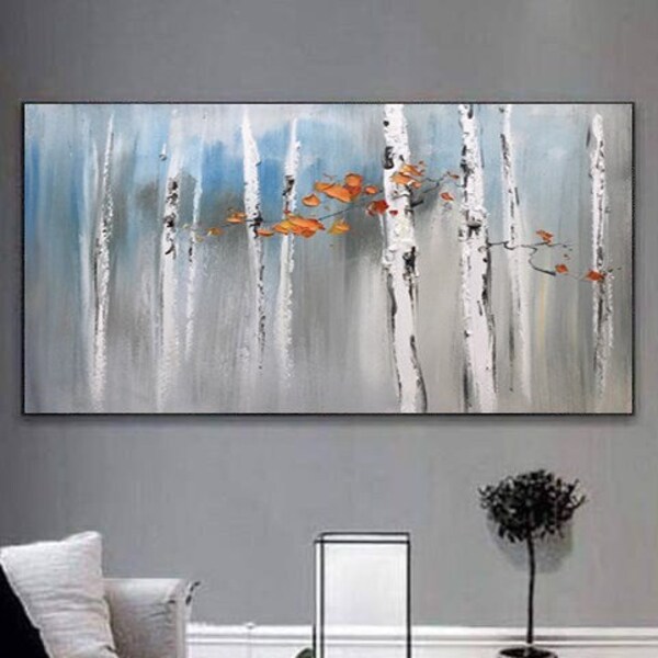 Abstract Birch Trees - Etsy