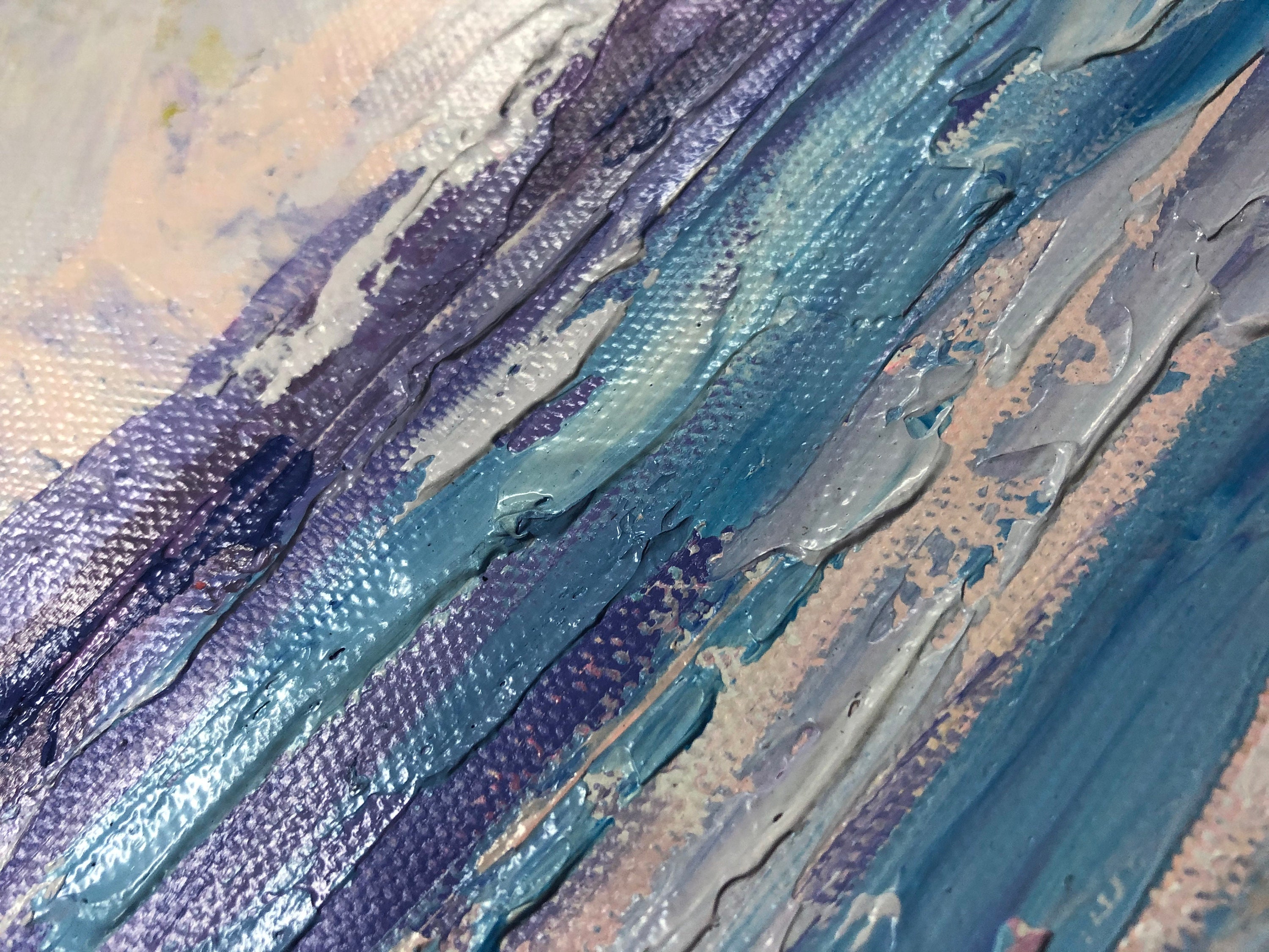 Large Original Colorful Sea Abstract Art Sky Landscape | Etsy