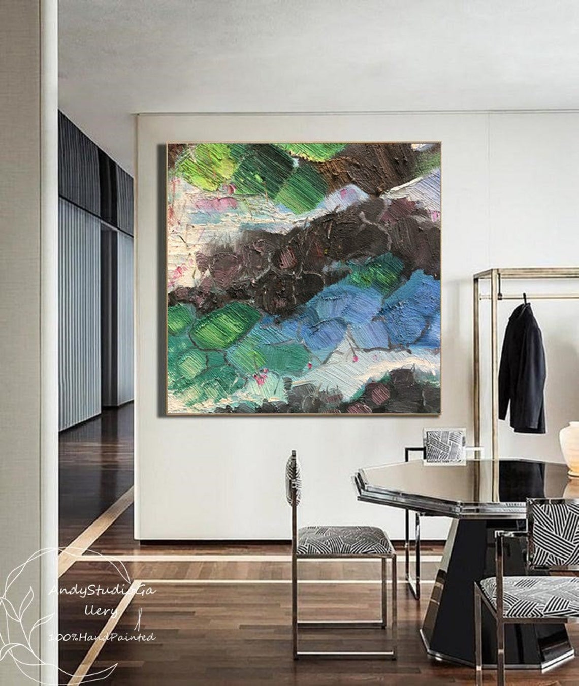 Original Abstract Painting on Canvas Oversized Wall Art | Etsy