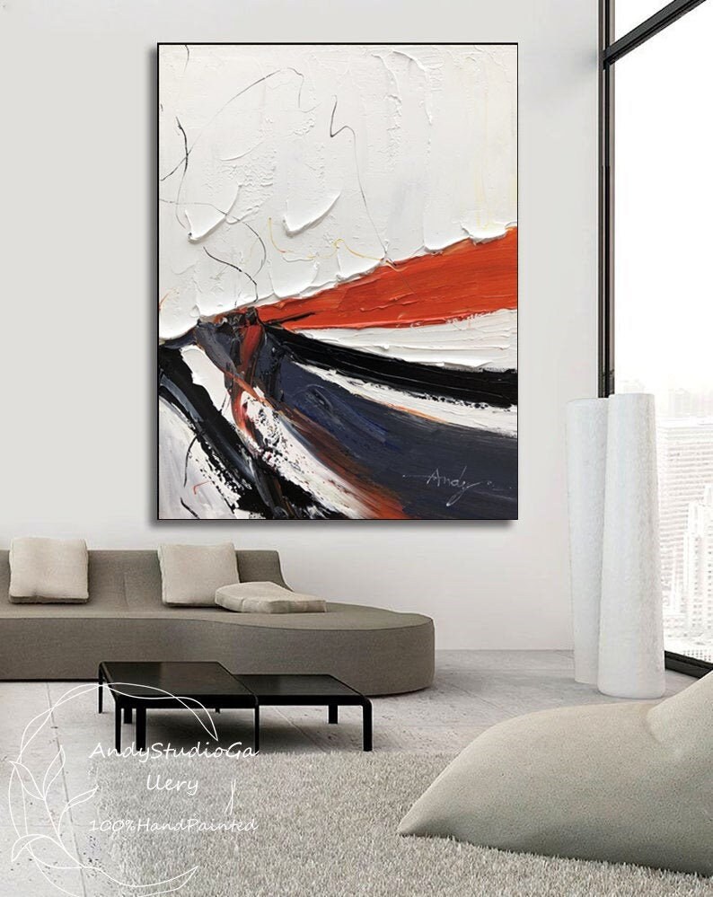 Large Original White Abstract Painting Oversize Abstract - Etsy